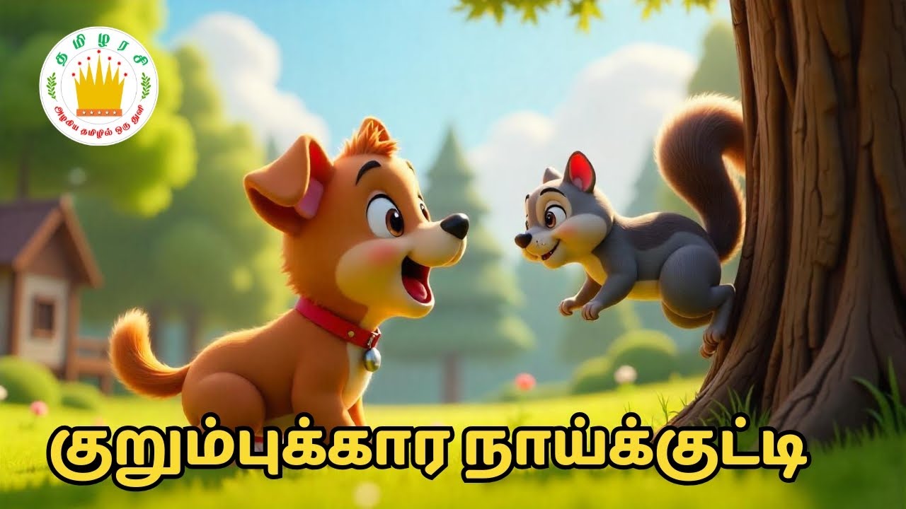 குறும்புக்கார நாய்க்குட்டி| The Dog And The Log Story in Tamil Stories ...