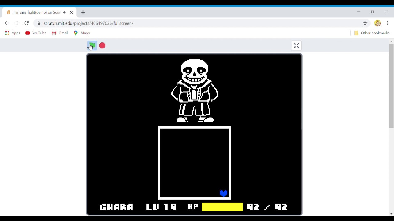 my sans fight(demo)on Scratch - YouTube