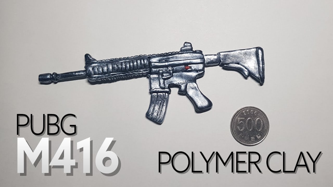 PUBG Assault Rifle M416 Miniature :: Polymer Clay Art - YouTube