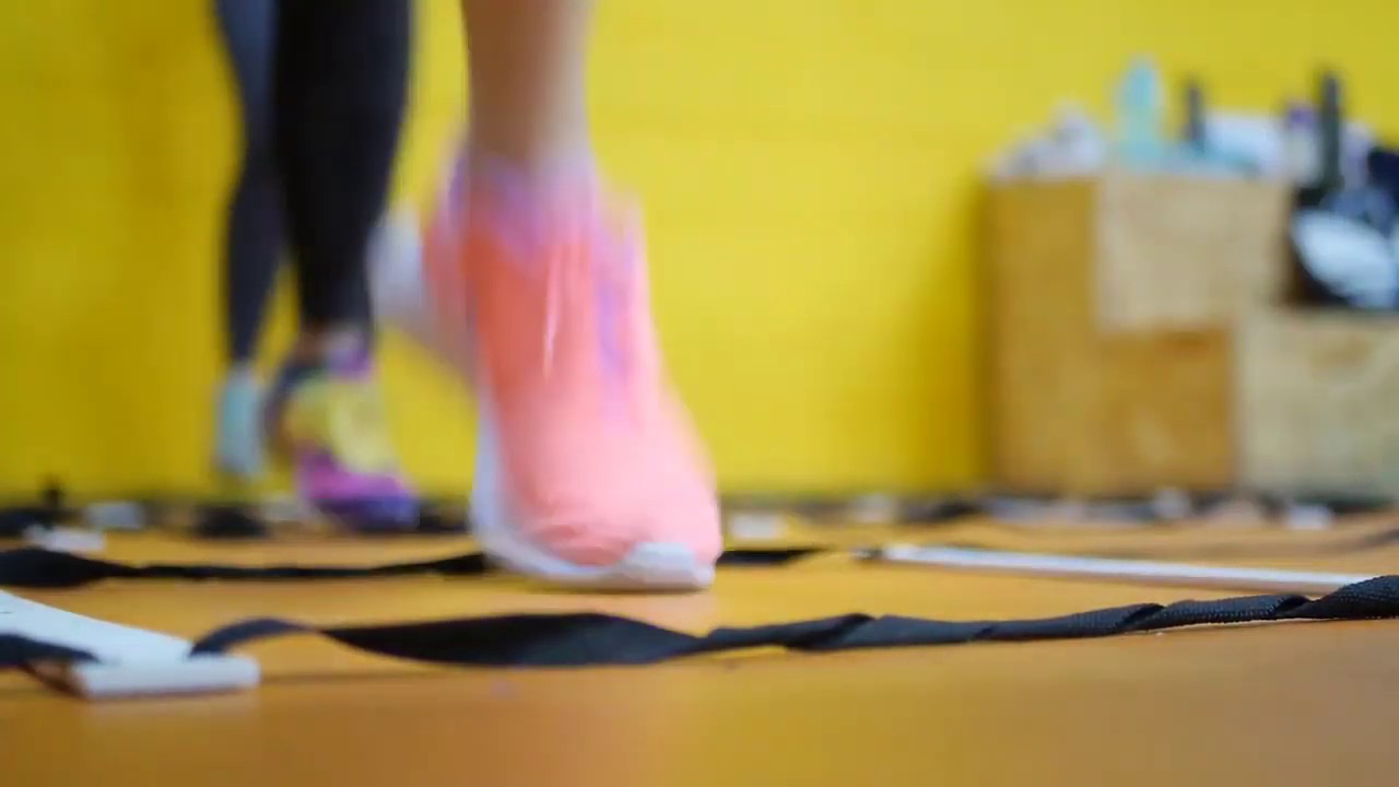 Girls doing side steps #11 | Fitness Stock Footage - YouTube