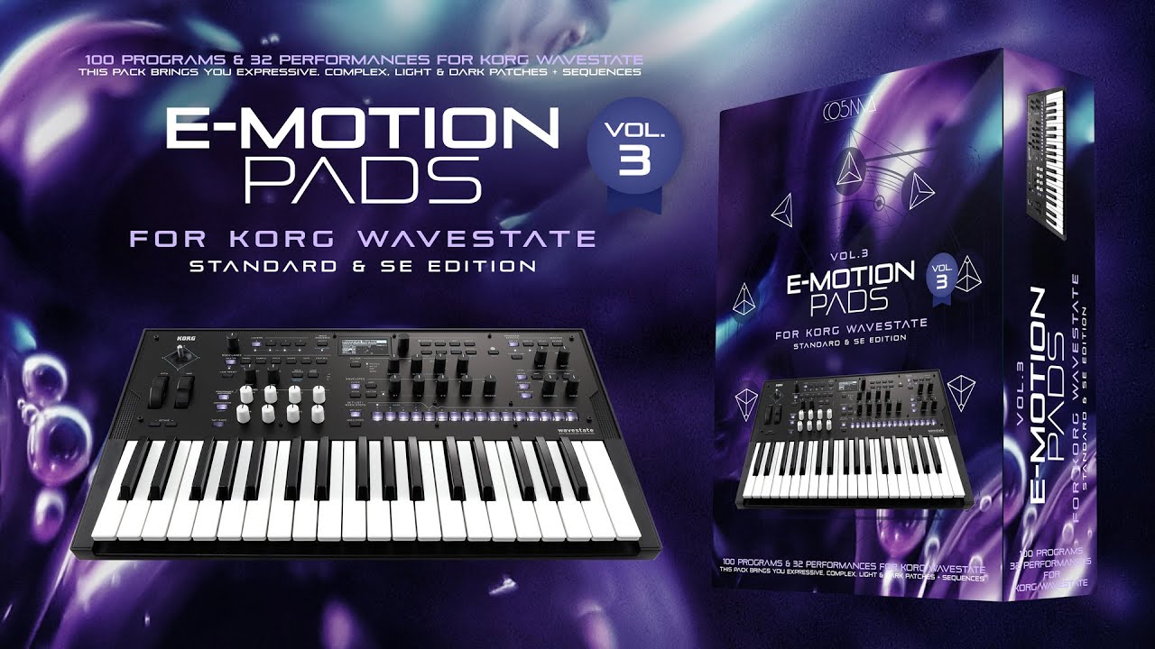 Korg Wavestate e.Motion Pads Vol.3: Some presets, part 2! by CO5MA - YouTube