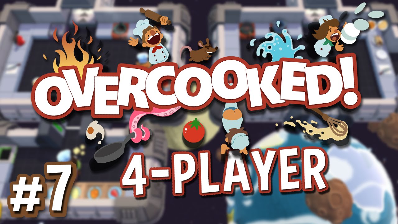 Overcooked - #7 - Cooking in SPACE (4 Player Overcooked Co-op Gameplay ...