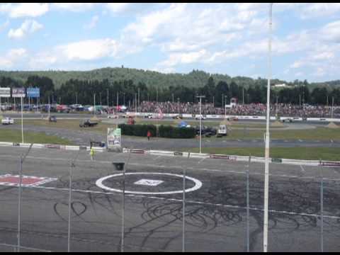 Oxford 250 2012 Heat 4 Ben Ashline 4 Wide Wreck // Patrick Laperle 3 ...