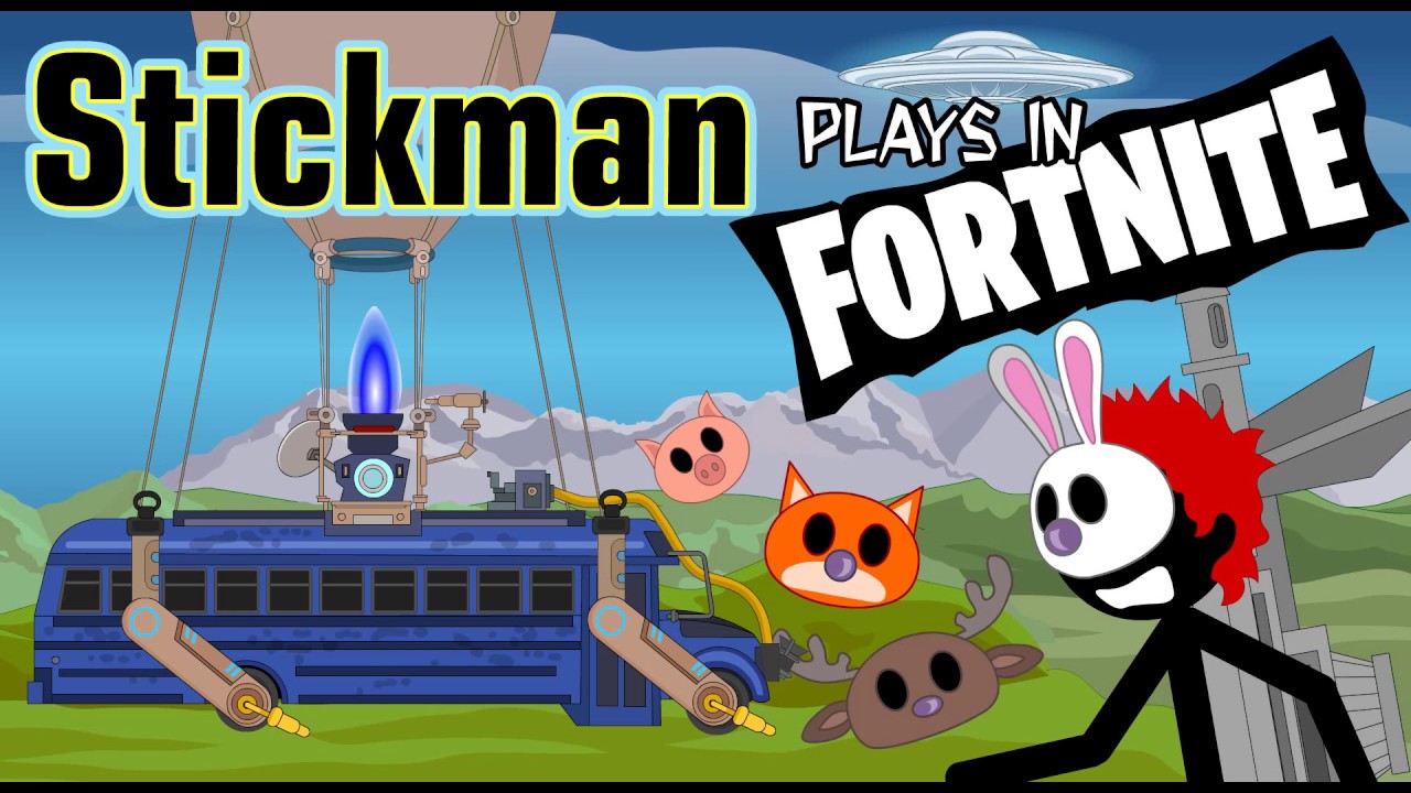 Stickman plays in Fortnite - YouTube