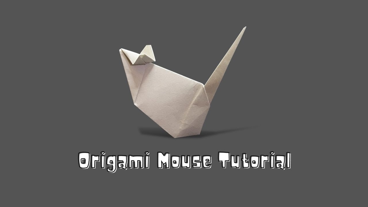 Easy Origami Mouse Tutorial- Easy origami for beginners- easy paper ...