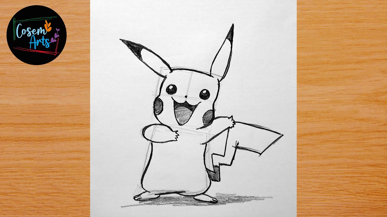 How To draw Pikachu || Pikachu Drawing With Pencil - YouTube