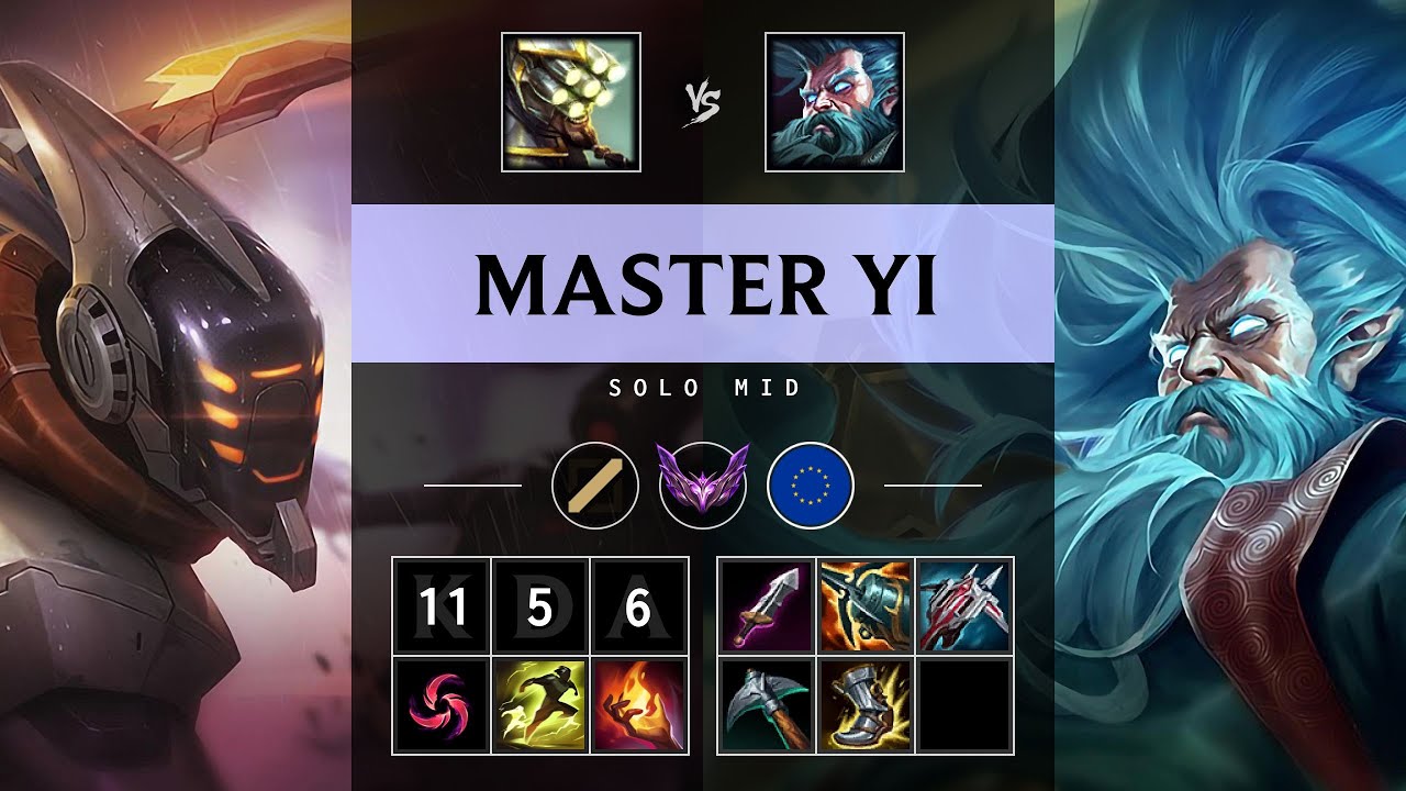 Master Yi Mid vs Zilean - EUW Master Patch 25.20 - YouTube