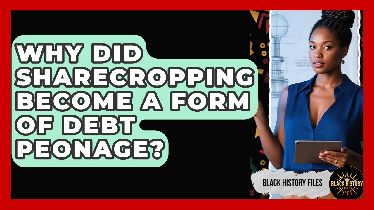 Why Did Sharecropping Become A Form Of Debt Peonage? - Black History ...