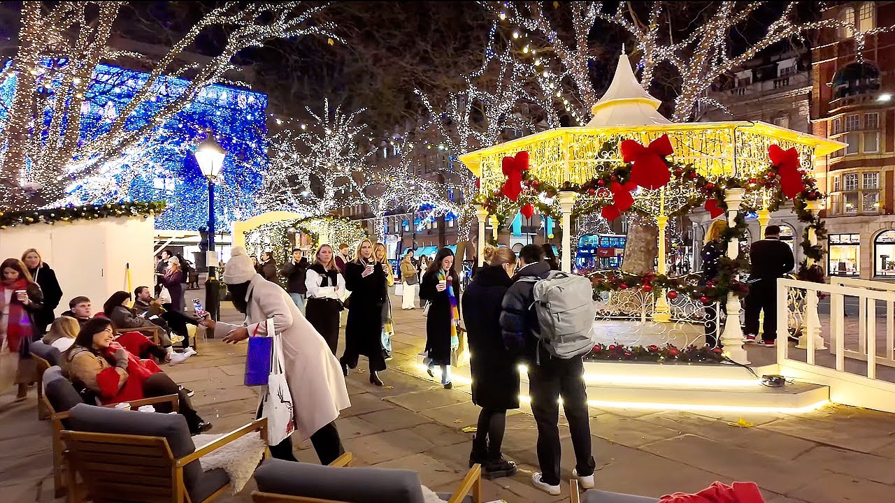 🎅The BEST of London's Christmas Lights Tour 2024 |🎄LUXURY Chelsea ...