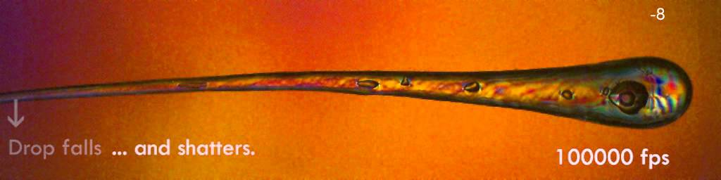 Prince Rupert's Drop at 100,000 fps - YouTube