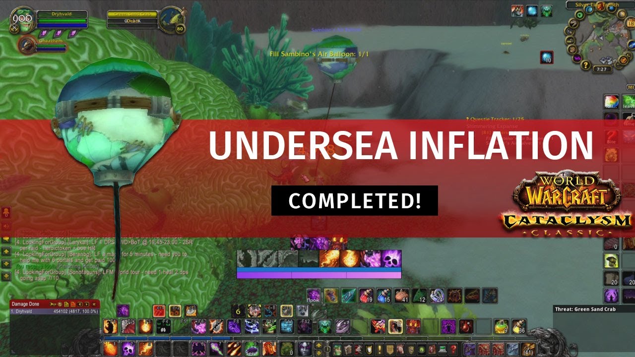 Undersea Inflation Cataclysm Classic Warlock World of Warcraft - YouTube