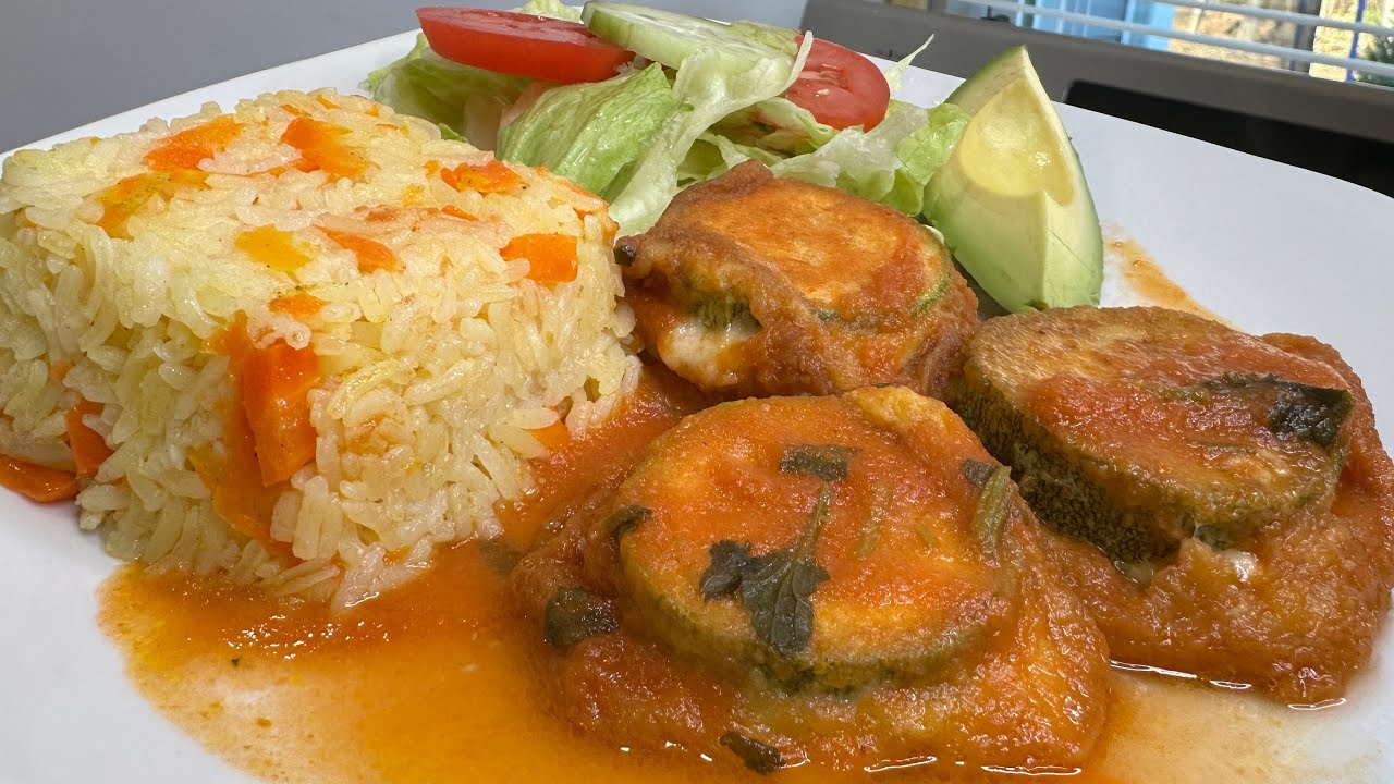 Receta cero carnes Calabacitas capeadas! - YouTube