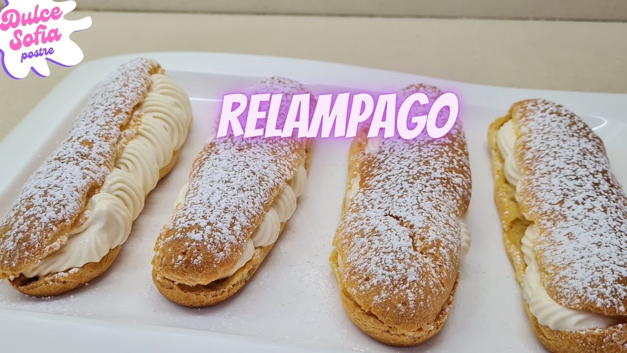 Receta de Relámpago Relleno de Crema Diplomática: ¡Un Delicioso Postre ...