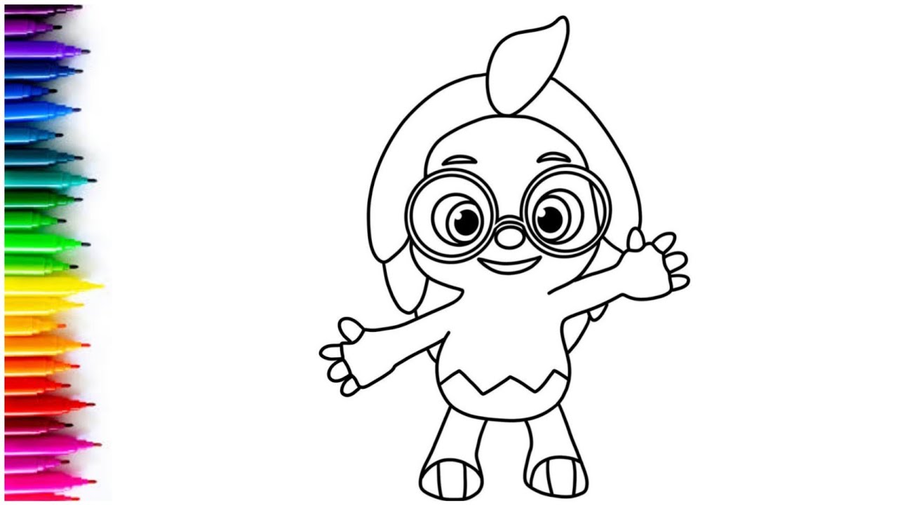 Pinkfong Hogi Drawing, Painting & Coloring For Kids and Toddlers_ Kids ...