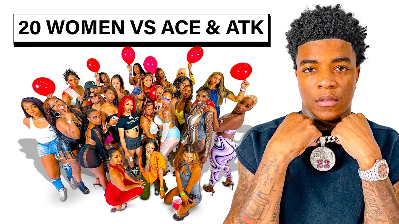 20 WOMEN VS 1 RAPPER: YUNGEEN ACE - YouTube