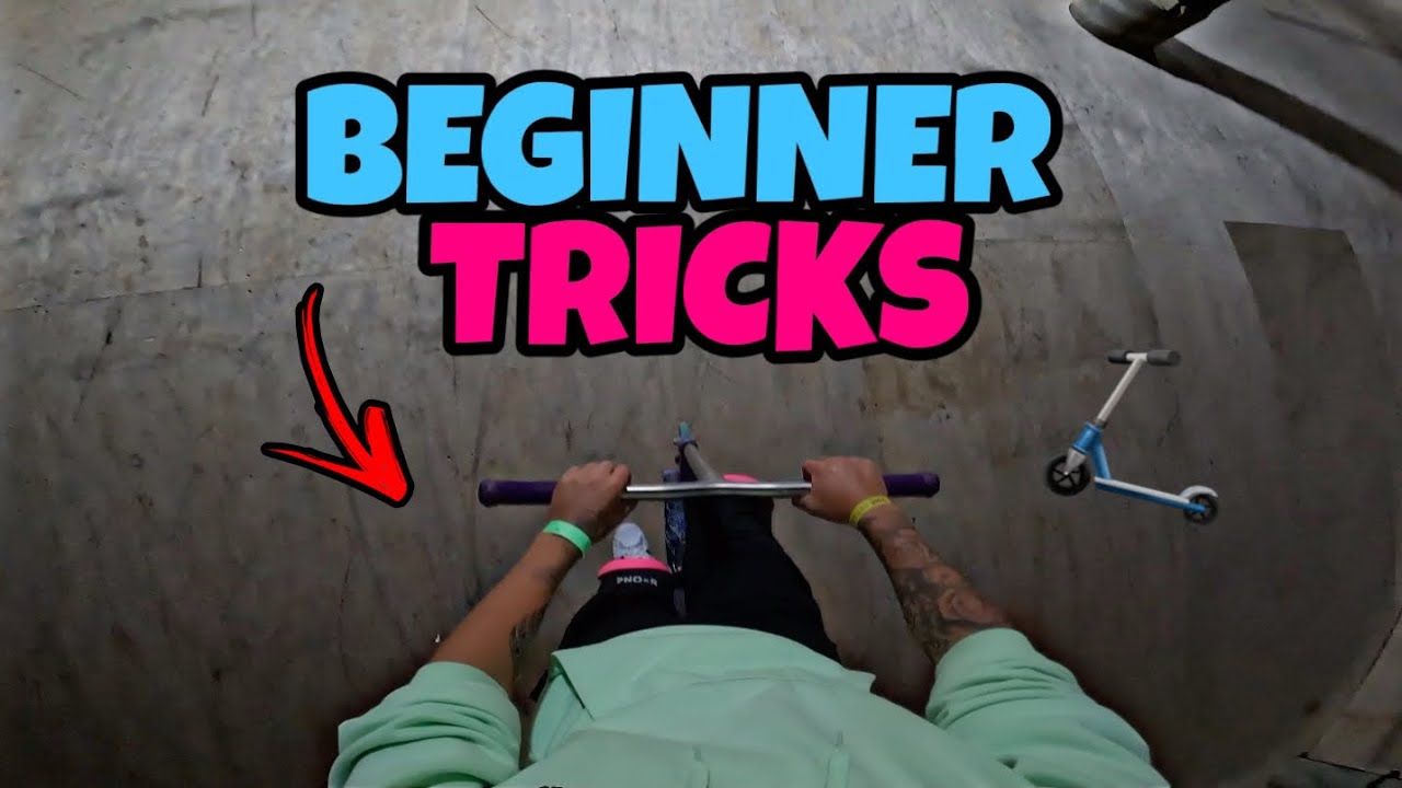 6 EASY SCOOTER TRICKS FOR BEGINNERS - YouTube