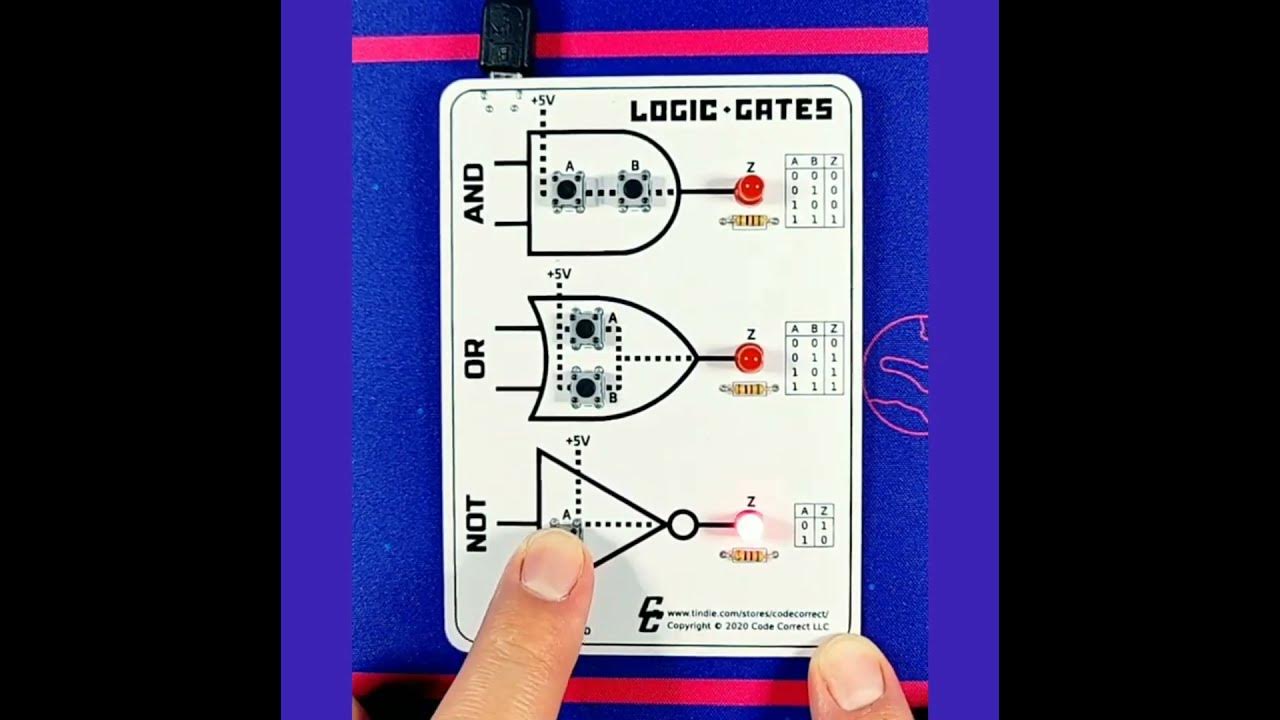 Logic Gates Learning Kit #logic #gate #shorts #electronics - YouTube