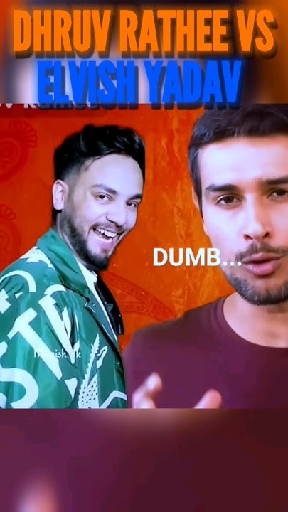 Dhruv Rathee Vs Elvish Yadav Shorts Roast Dhruvrathee Elvishyadav