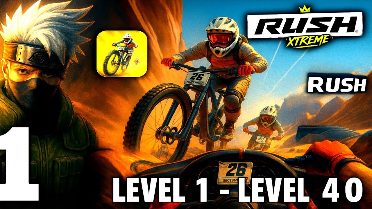RUSH XTREME Gameplay Part 1 | Extreme Downhill Bike Racing & Insane ...