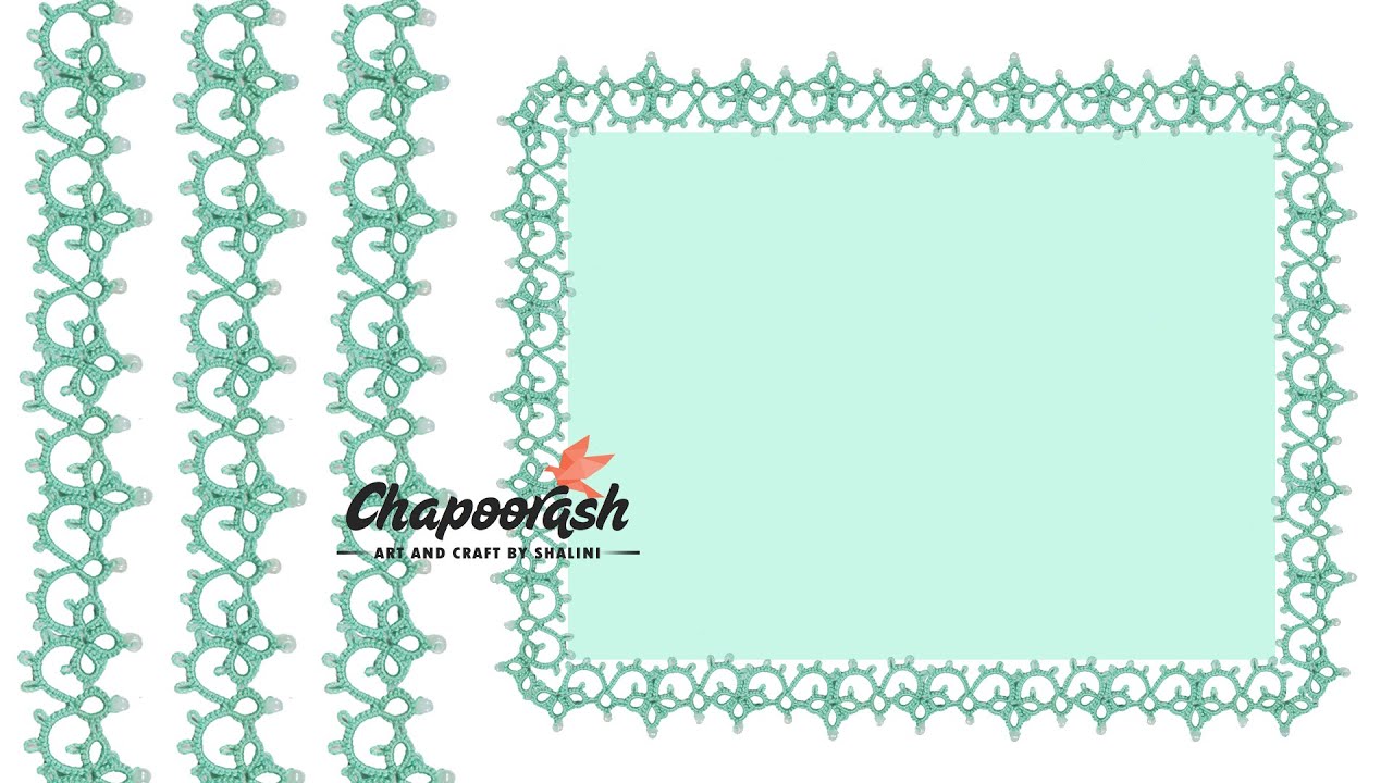 Very easy and pretty Lace Pattern of Shuttle Tatting शटल टैटिंग का ...