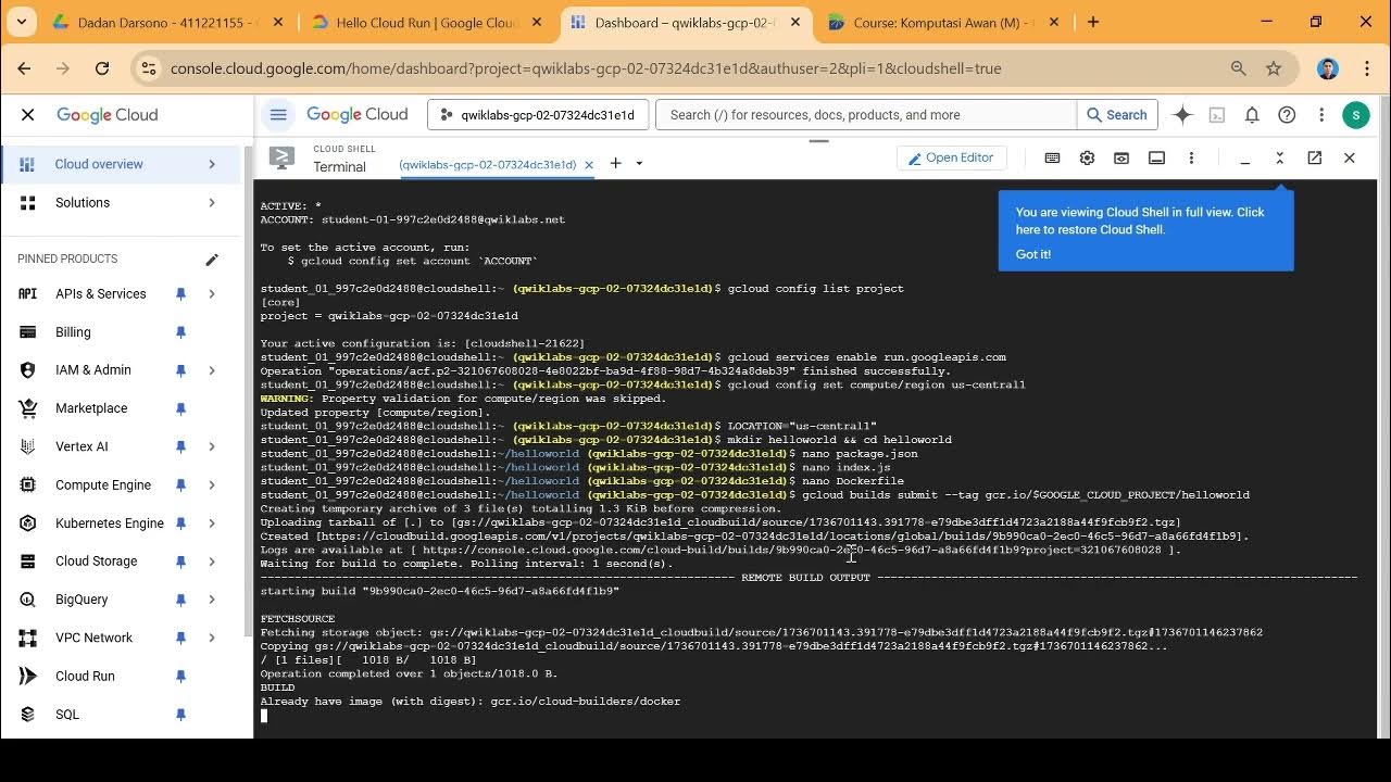 Hello Cloud Run - YouTube