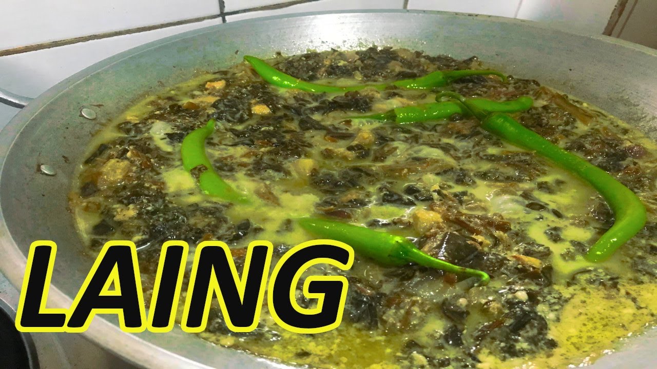How to cook Taro Leaves in Coconut Milk | Murang Ulam | Laing ...