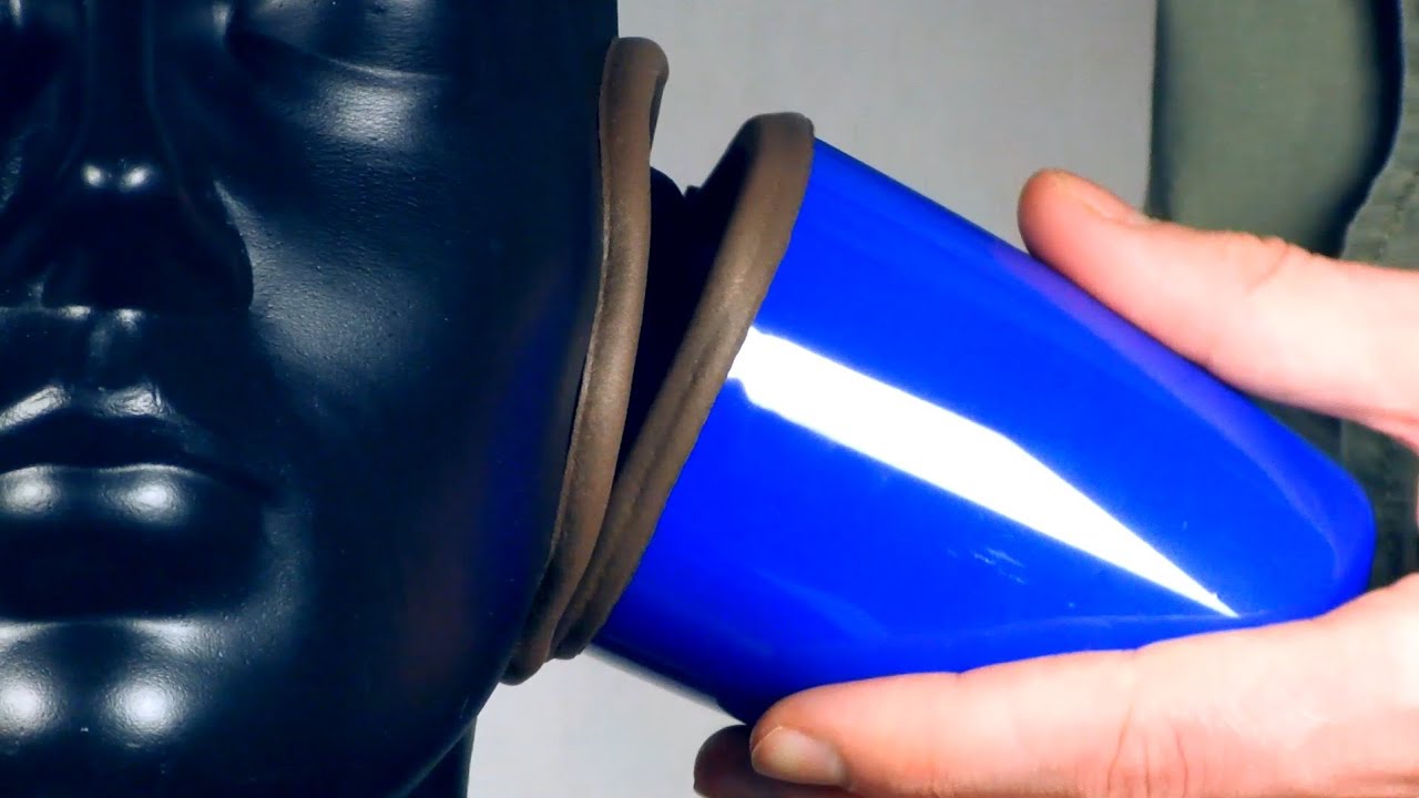 ASMR binaural dummy head [7] ear cupping/covering & touching - YouTube