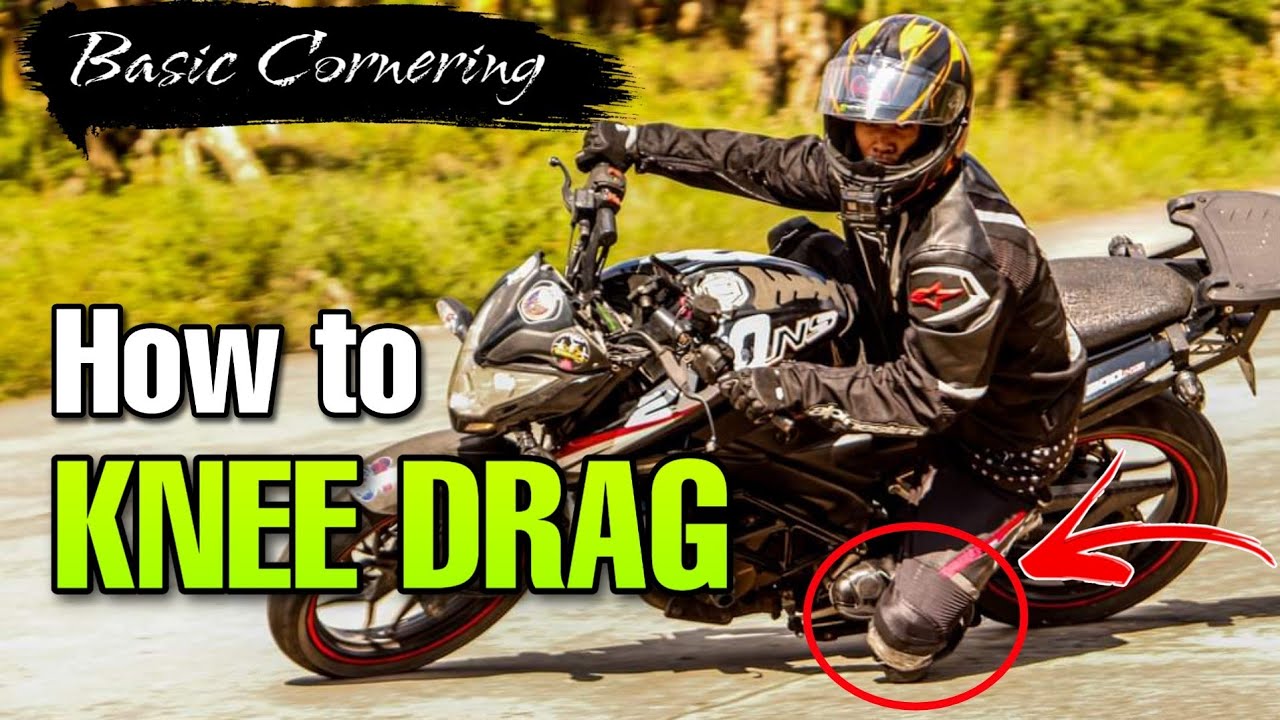 How To Knee Drag on Pulsar Ns200 | Cornering Tips | Motorcycle tricks ...
