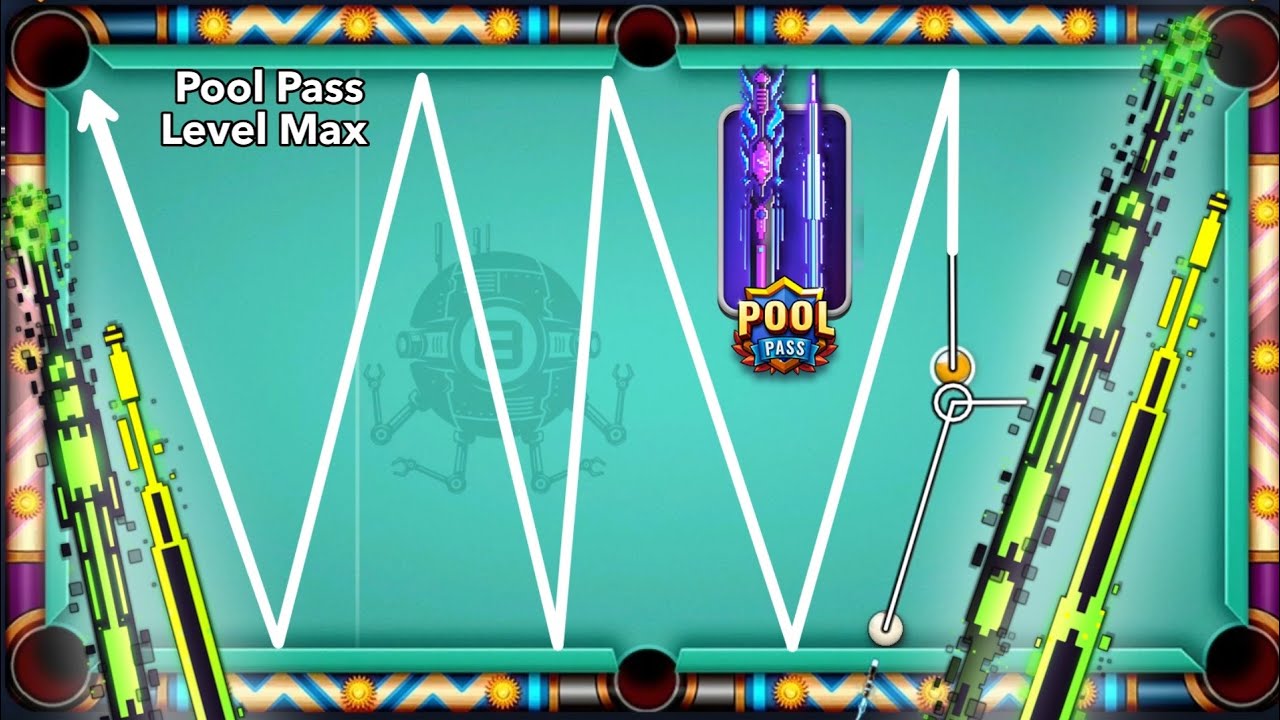 Pool PassLevel Max 😍 8-Bit Pool Season 8Ball Pool All Rewards ...