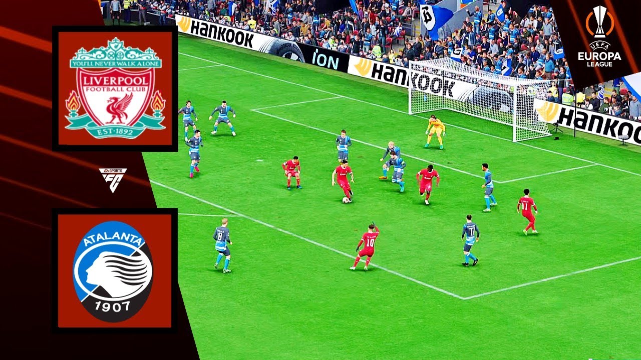 Liverpool vs Atalanta Europa League 1st Leg 2023/24 FC 24 - YouTube