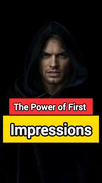 The Power of First Impressions #psychology #stoicism #relationship # ...