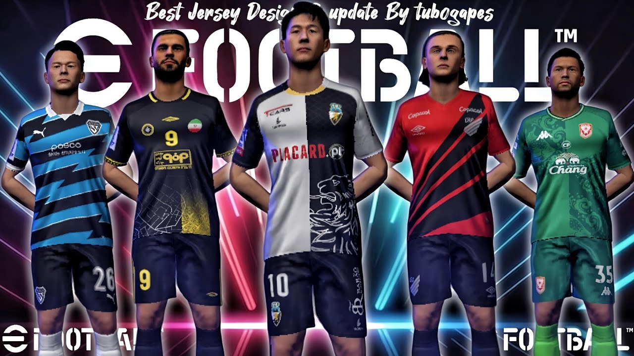 New Kits! "Top 5 Best Kits Design" Jersey eFootball 2025 mobile - YouTube