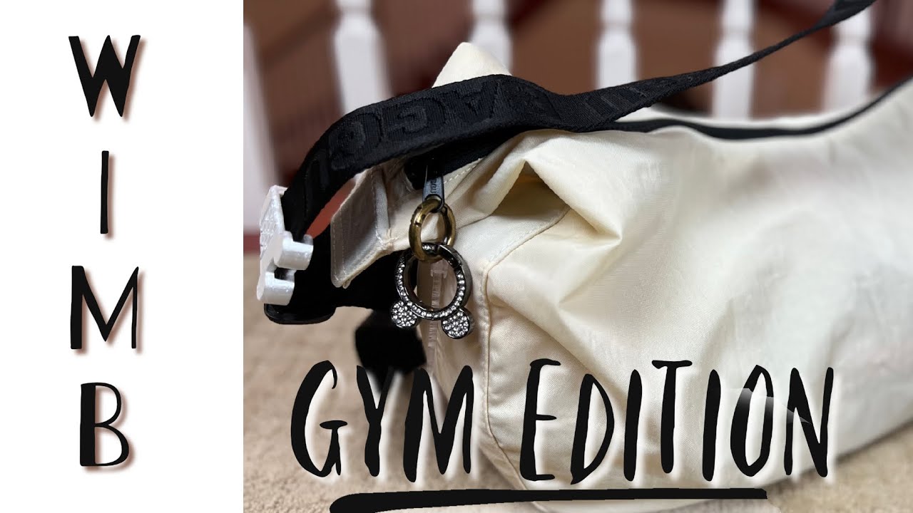 What's in my Baggu? | Gym Bag Edition **Large Crescent Bag** - YouTube