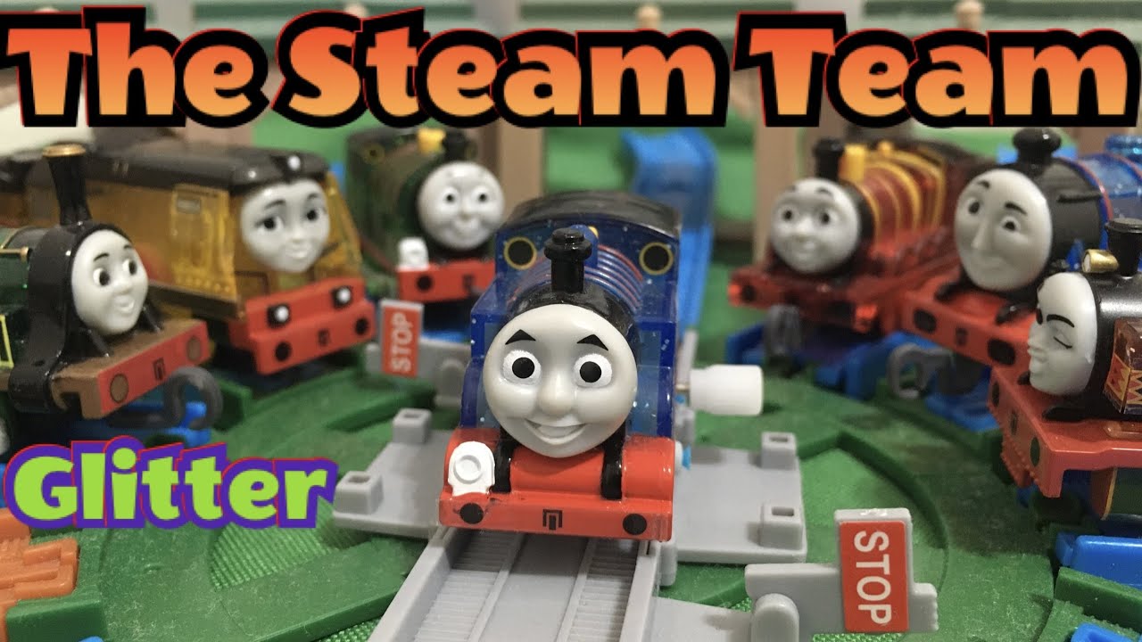Thomas Capsule Plarail Glitter Steam Team Rock Mountain Unboxing - YouTube