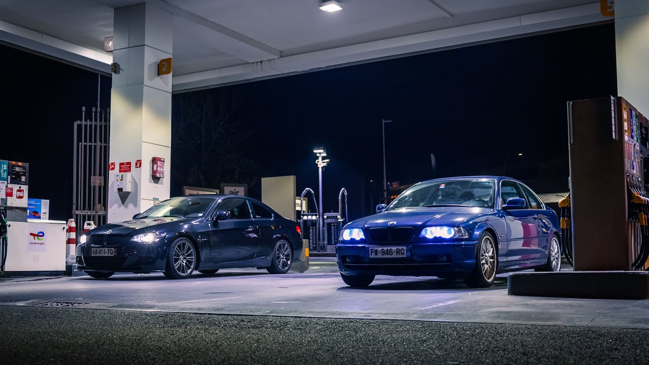 Night Ride - Clément's e46 and Franck’s e92 - YouTube