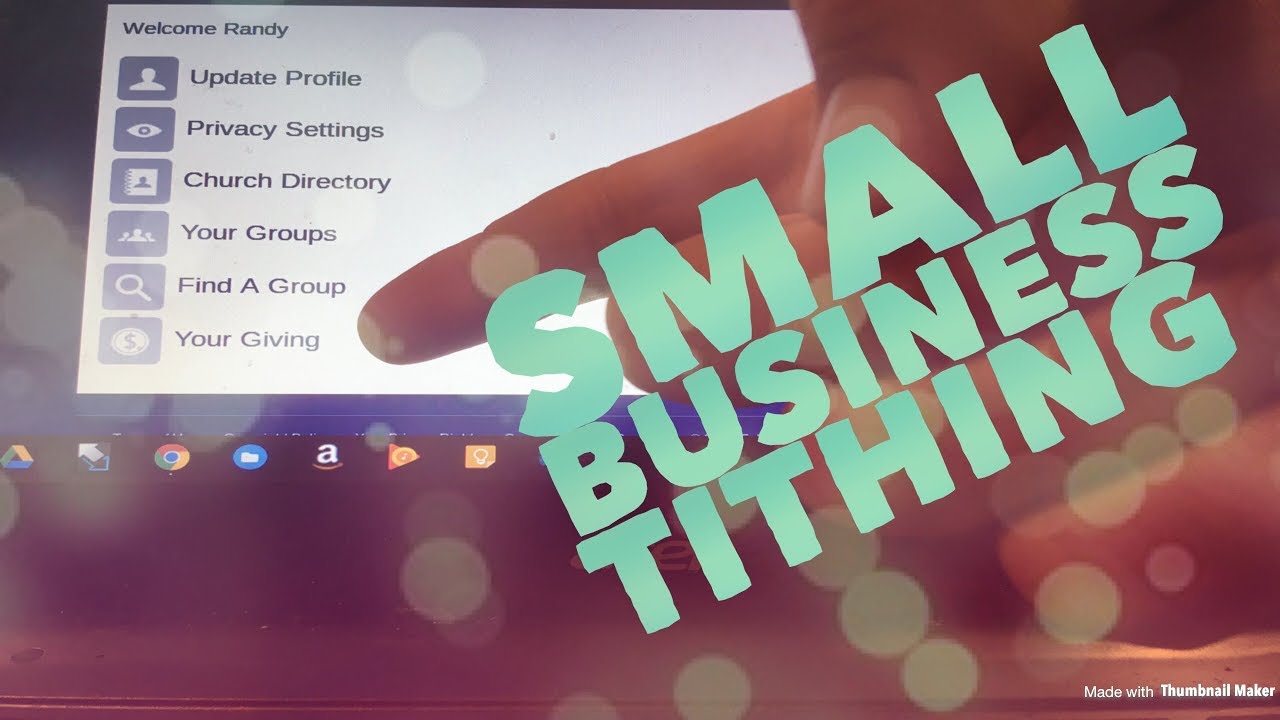 Small Business Tithing: How We Do It - YouTube