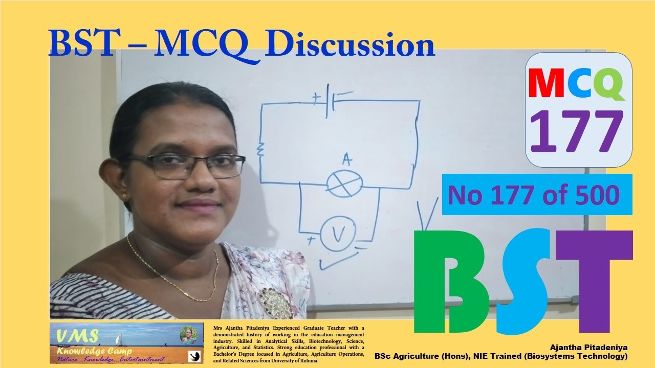 BST MCQ 177 | BST MCQ Discussion | Question No 177 of 500 | Biosystems ...