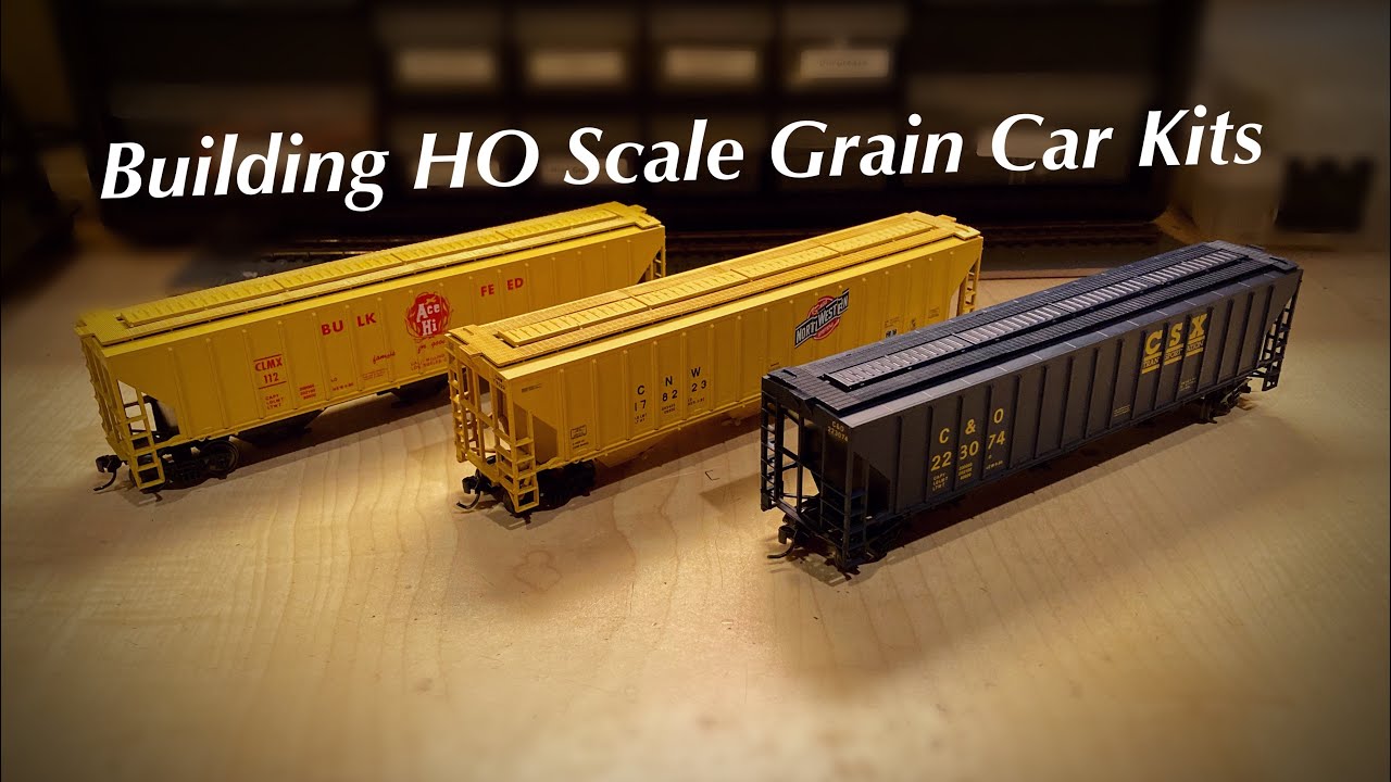 Expanding My HO Scale Grain Train: Building 3 Athearn Grain Car Kits ...