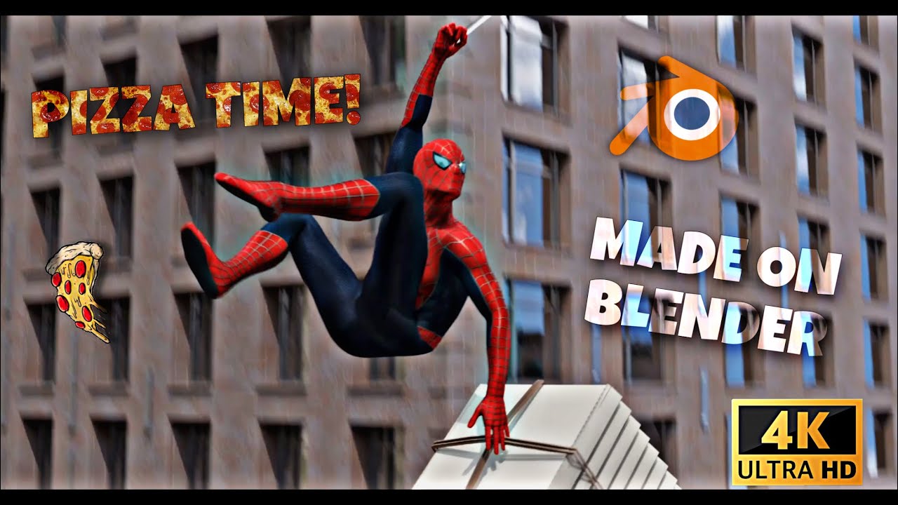 PIZZA TIME! Spider-Man 2 Swing Scene Recreation //BLENDER 3.0 - YouTube