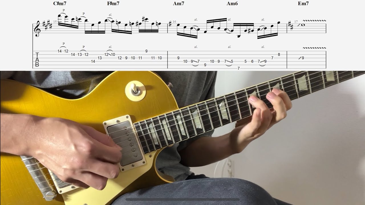 【Dorian】Fusion Guitar Improvisation ''In a Cave" /Tasche 【Tab/Gibson ...