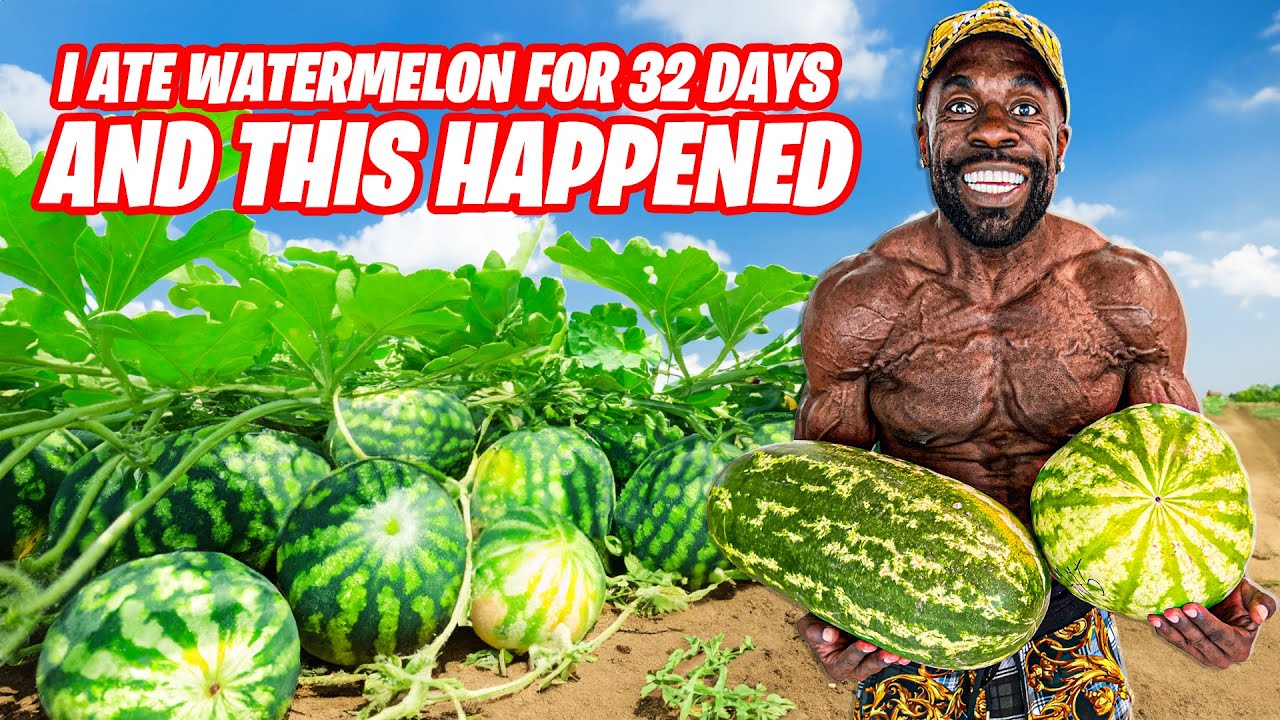 I Ate Only Watermelon For 32 Days (fast, detox, organ, digestive reset ...