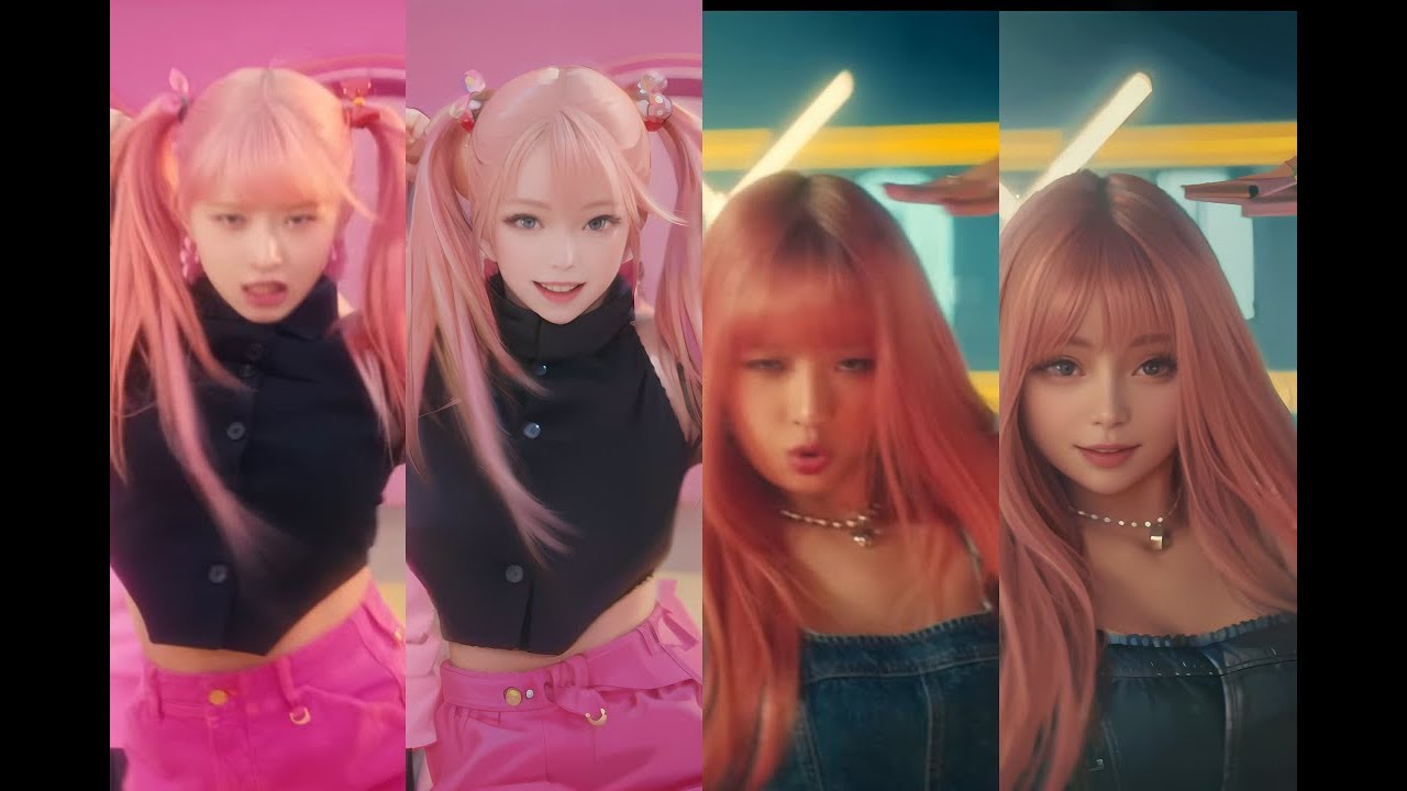 IVE Kitsch Music video AI Animation (original compare, full ver) - YouTube