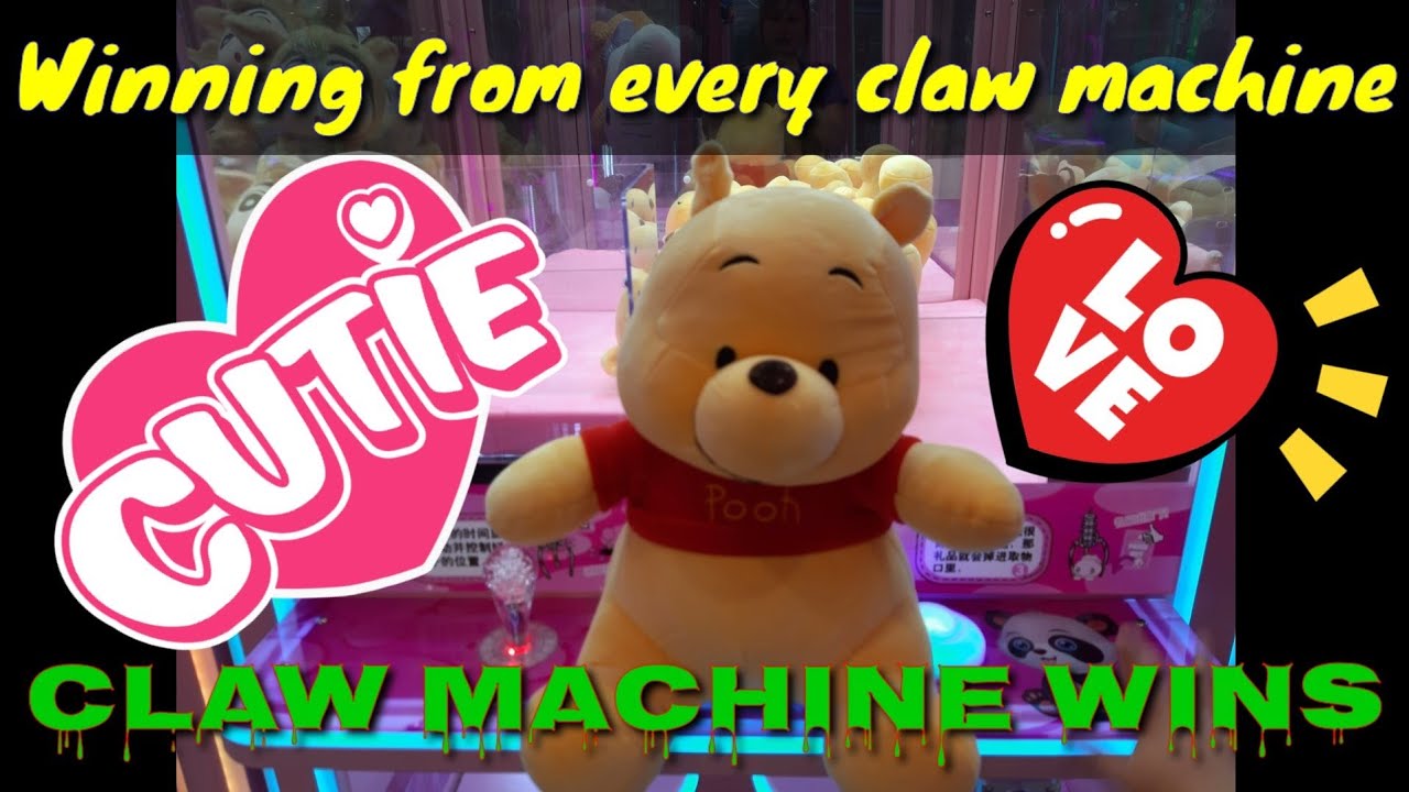 WINNING FROM EVERY CLAW MACHINES ~i love you winnie the pooh || CLAW ...