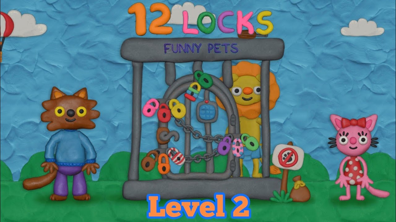 12 Locks Funny Pets - Level 3: Opening The Treasure Solution • Game Solver