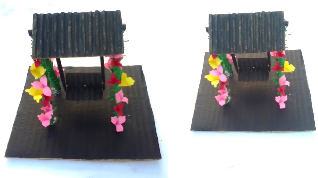 How to Make a Cardboard Swing | DIY Cardboard Swing | Swing Making on ...