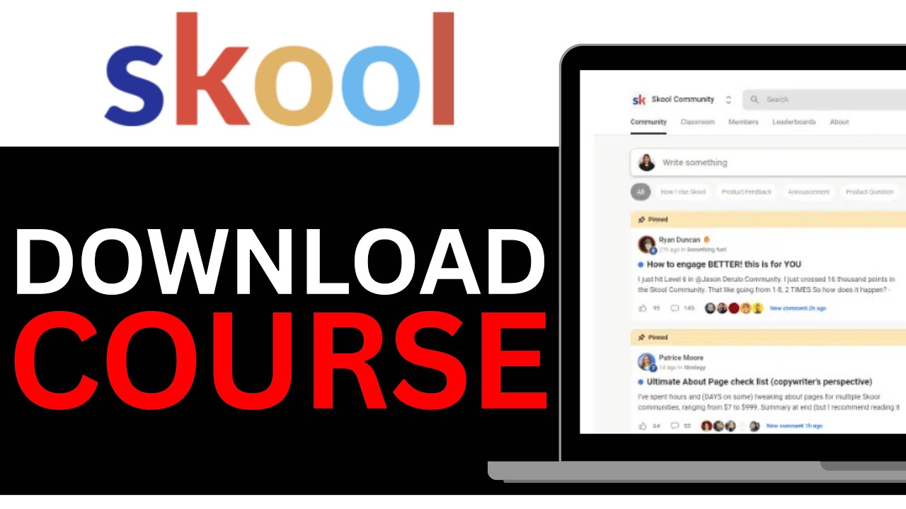 How To DOWNLOAD COURSE ON SKOOL COMMUNITY! | BEST NEW METHOD 2025 ...