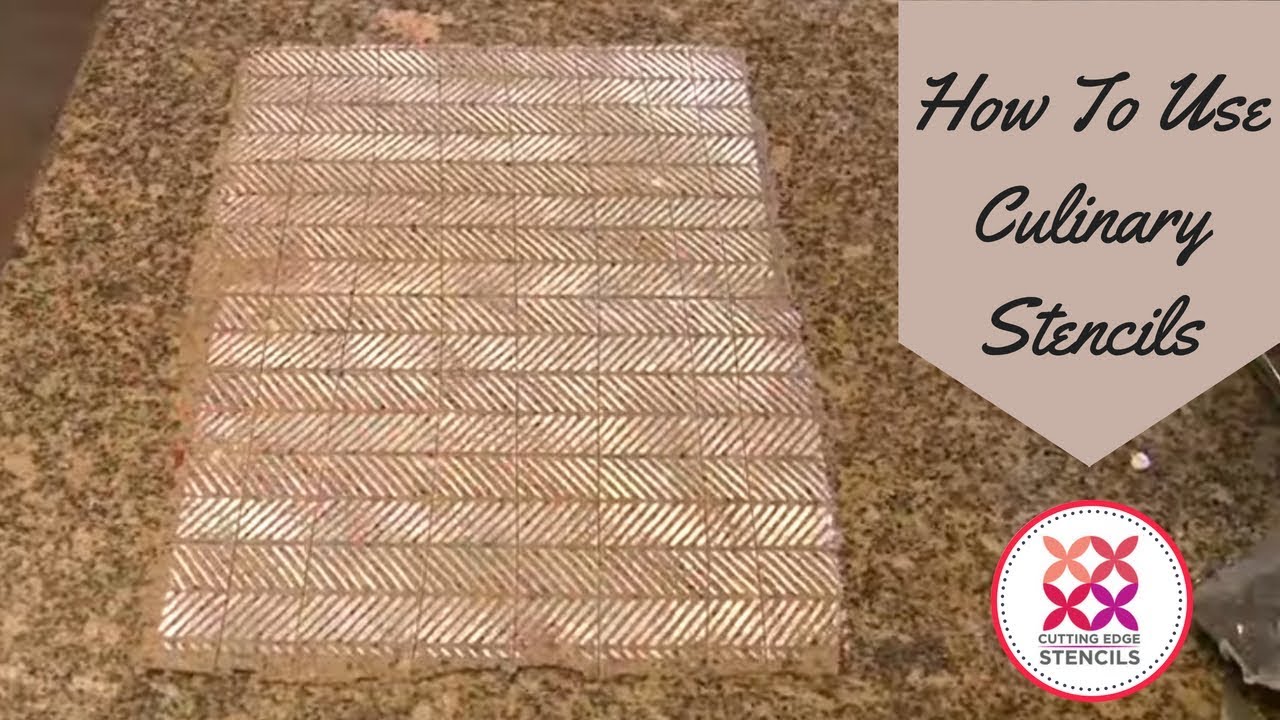 How To Use Culinary Stencils On Crackers - YouTube