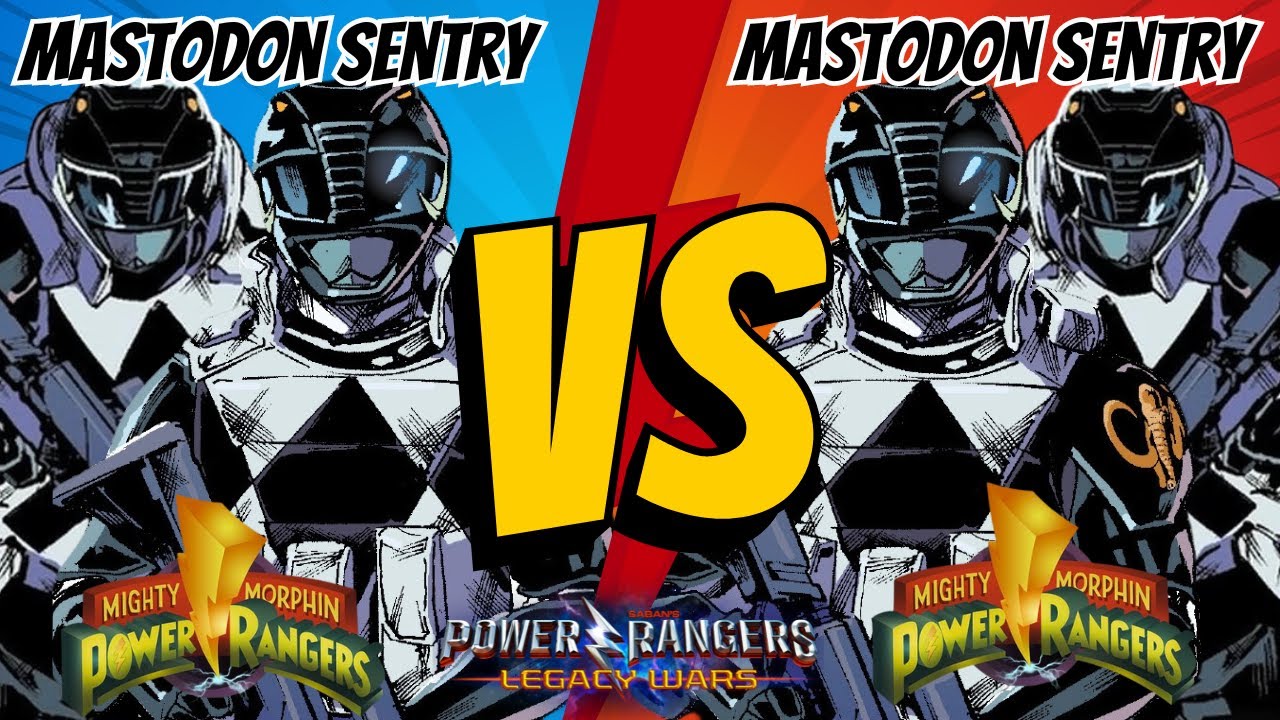 Mastodon Sentry Vs Mastodon Sentry | Power Rangers Legacy Wars - YouTube
