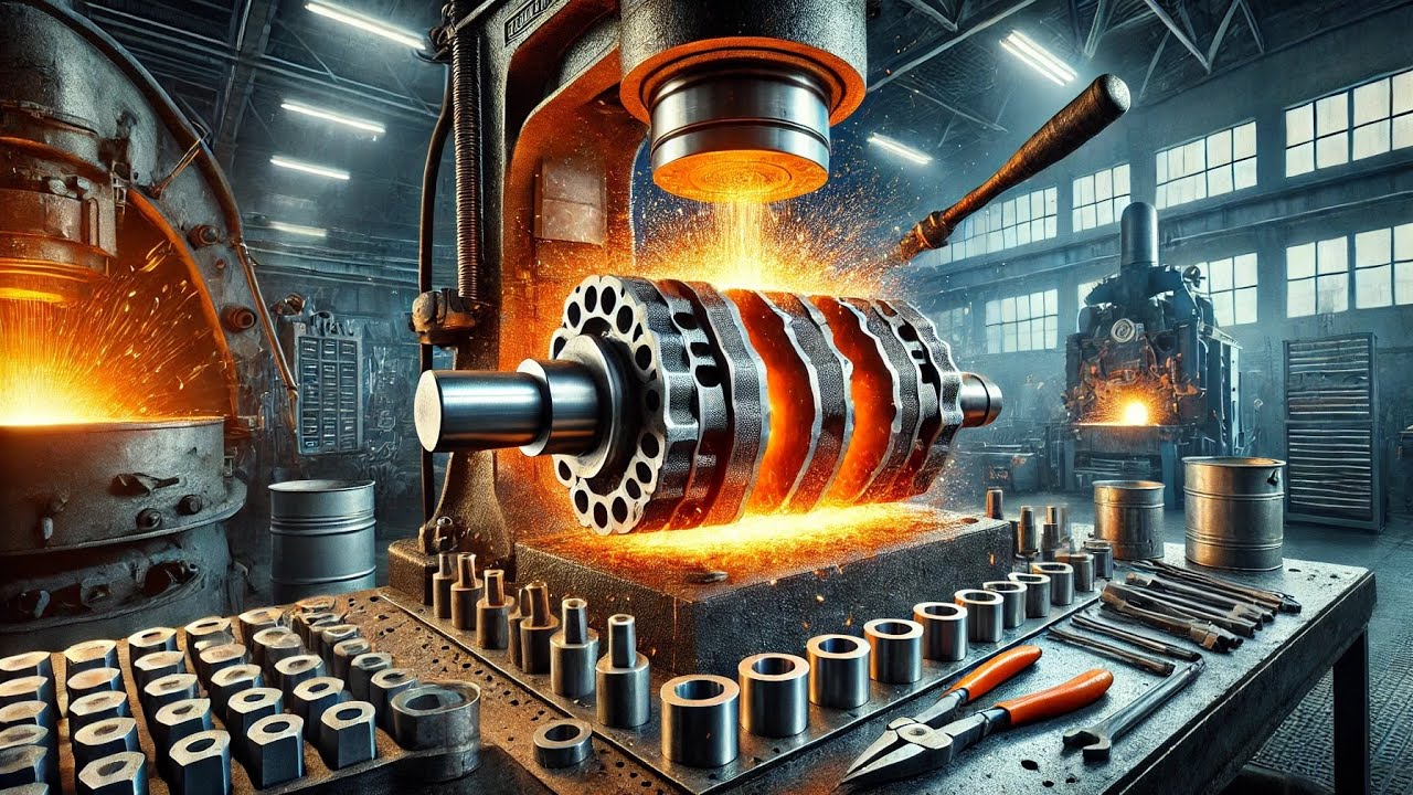 Forging Crankshafts with a Press Hammer: Manufacturing Process ...