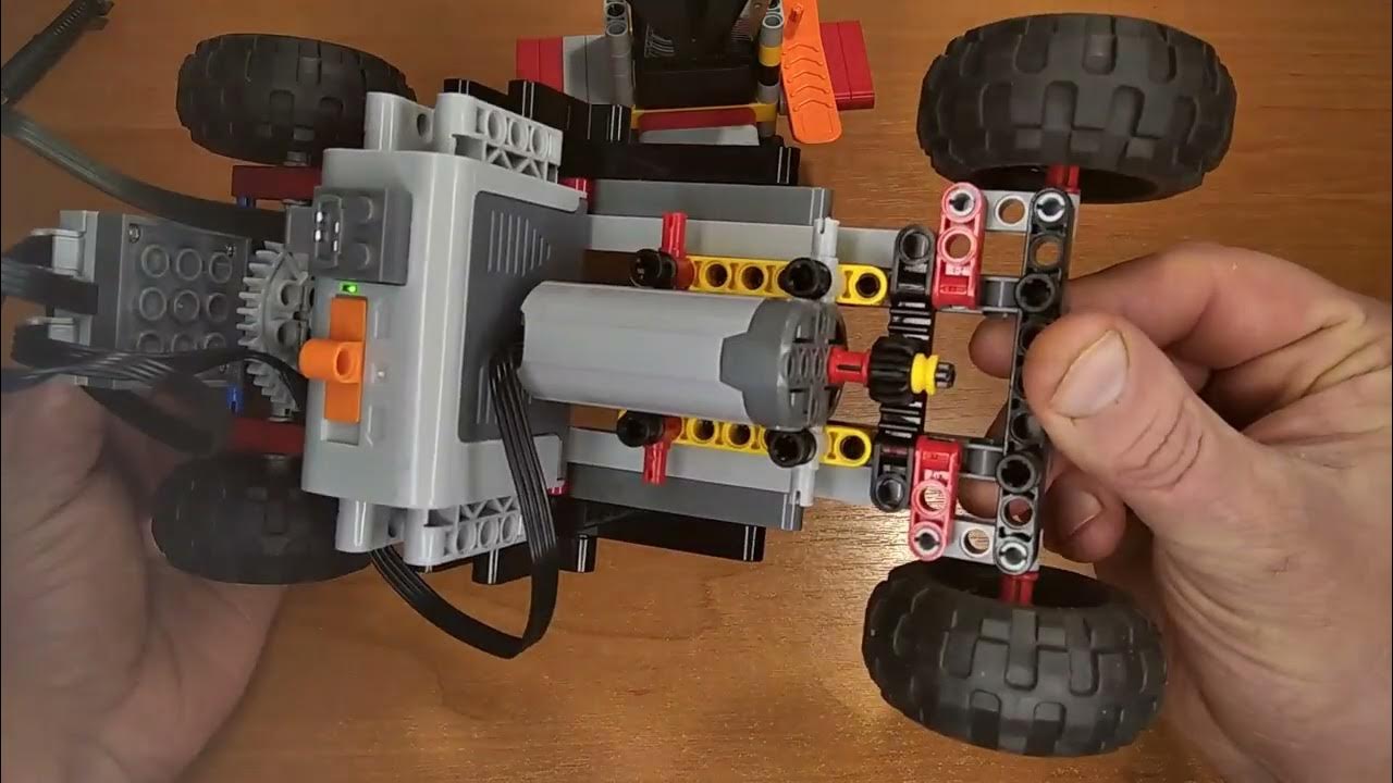 Машина на радіоуправлінні із деталей #legotechnic для новачків. З 4-ма ...